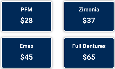 Full Price List Dental Products | Next Dental Lab
